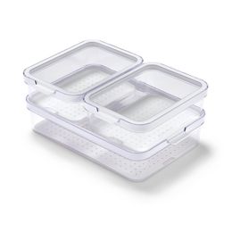 Tchibo - 3 K&uuml;hlschrankordnungsboxen - wei&szlig;
