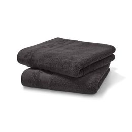 Tchibo - 2 Premium-Handt&uuml;cher - schwarz