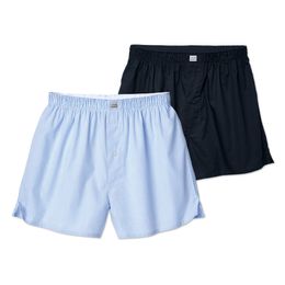 Tchibo - 2 Web-Boxershorts - Herren - Gr. S/4 - dunkelblau/gestreift