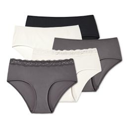 Tchibo - 5 Pantys - Damen - Gr. XL - schwarz