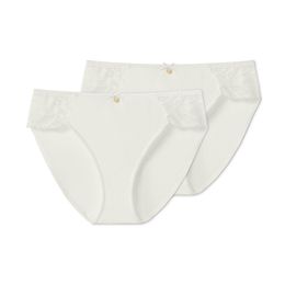 Tchibo - 2 Slips - Damen - Gr. L - creme