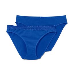 Tchibo - 2 Slips - Damen - Gr. M - dunkelblau