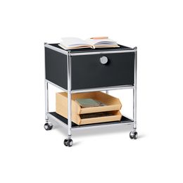 Tchibo - Beistelltisch Metall &raquo;Cn3&laquo; mit Schublade - 40x40x46,5cm - schwarz -