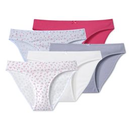 Tchibo - 5 Slips - Damen - Gr. M - creme/print