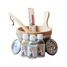 Karibu Saunazubeh&ouml;r-Set - braun
