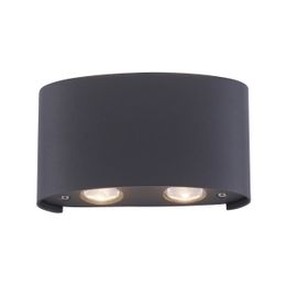 Paul Neuhaus LED-Outdoor-Wandleuchte &raquo;Carlo&laquo; - 13x3,7x8cm - transparent -