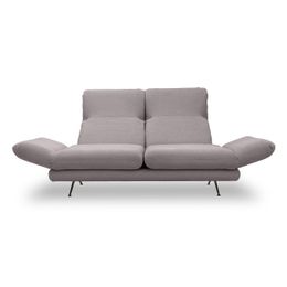 DOMO collection 2-Sitzer &raquo;Saletto&laquo; - 180x96x87cm - silber -