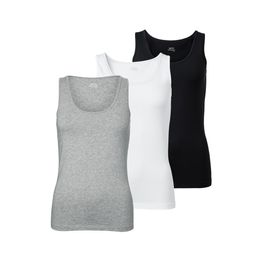 Tchibo - 3 Tops - Damen - Gr. S - schwarz