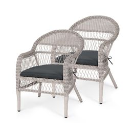 Tchibo - 2 Gartensessel - 76x63x84cm - grau -