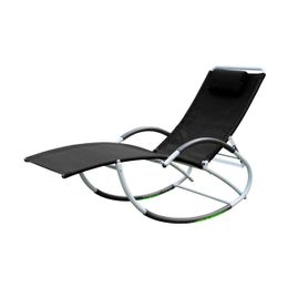 Tchibo - Schaukelliege mit verstellbarer R&uuml;ckenlehne - 115x11x61cm - silber -