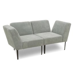 DOMO collection 2-Sitzer &raquo;Karlsborg&laquo; - 166x83x78cm - schwarz -
