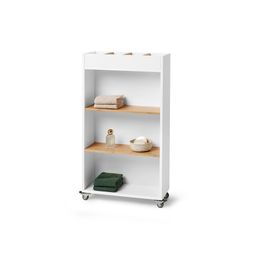 Tchibo - Schmaler Beistellwagen - 50x20x90cm - wei&szlig; -