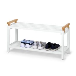 Tchibo - Schuhregal mit Sitzgelegenheit - 100x35x51,5cm - braun -