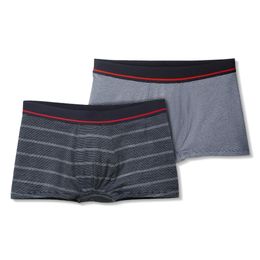 Tchibo - 2 Slipboxer - Herren - Gr. M/5 - dunkelblau/gestreift