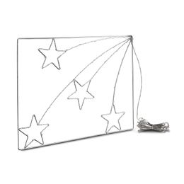 Tchibo - LED-Fensterbild - silber