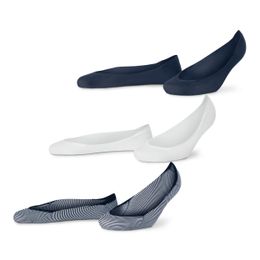 Tchibo - 3 Paar Ballerina-F&uuml;&szlig;linge - Damen - Gr. 39-42 - dunkelblau