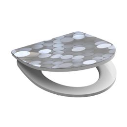 Tchibo - Sch&uuml;tte Duroplast-High-Gloss-WC-Sitz &raquo;Round Dips&laquo; - mehrfarbig
