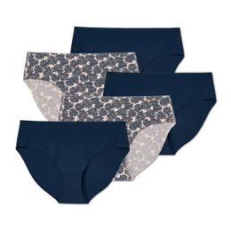Tchibo - 5 Magic-Cut-Slips - Damen - Gr. L - dunkelblau