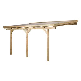 Weka Terrassen&uuml;berdachung - 514x306x271cm - naturfarben -