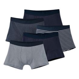 Tchibo - 5 Slipboxer - Herren - Gr. M/5 - dunkelblau/gestreift