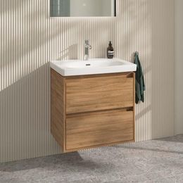 Villeroy & Boch Villeroy & Boch Skyla Schrank mit Waschtisch, 2 Ausz&uuml;ge, 5A5165R1+C79500RH,