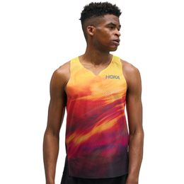 Hoka One One Hoka Race Day Singlet Bekleidung Herren gelb M
