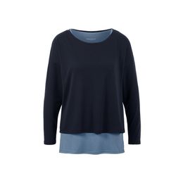 Tchibo - 2-in-1-Sportshirt - Damen - Gr. L - blau