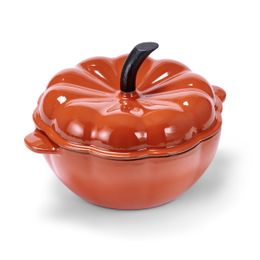 Tchibo - Gusseisen-Topf in K&uuml;rbisform - orange