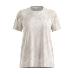 Odlo Zeroweight Chill-Tec Print T-Shirt Crew Neck s/s Bekleidung Damen wei&szlig; L