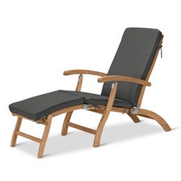 Tchibo - Deckchair mit Polsterauflage - 59x151x81,5cm - anthrazit -