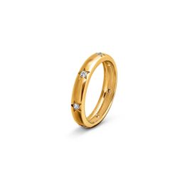 Tchibo - 925 Silber Ring Stars - Damen - Gr. 19 - wei&szlig;