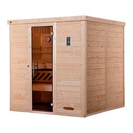 Weka Design-Sauna - naturfarben