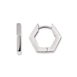 Tchibo - 925 Silber Creolen Hexagon - silber