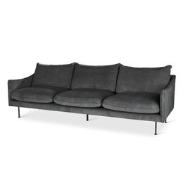 Scapa - Design-Sofa - 257x95x86cm - anthrazit -