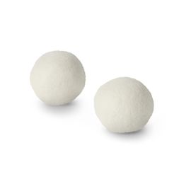 Tchibo - 2 Trocknerb&auml;lle aus Wolle - creme
