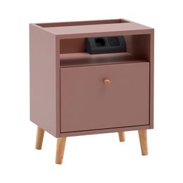 Tchibo - Nachttisch &raquo;Bjarne&laquo; mit Ladefunktion - 40,2x32,7x50cm - braun -