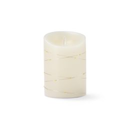 Tchibo - LED-Echtwachskerze mit Microlichterkette - creme