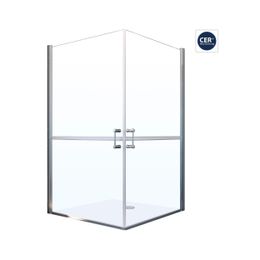 Breuer Dusche &raquo;Elana 6&laquo; - 80x80x200cm - silber -