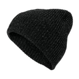 Tchibo - Glitzernde Strickm&uuml;tze aus Viskose-Mix - schwarz
