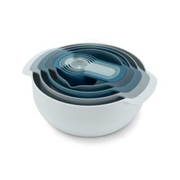 Joseph Joseph Editions-Nest -9-Plus-R&uuml;hrsch&uuml;ssel-Set - dunkelblau
