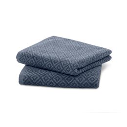 Tchibo - 2 Jacquard-Handt&uuml;cher - anthrazit