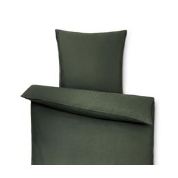 Tchibo - Jacquard-Bettw&auml;sche - gr&uuml;n