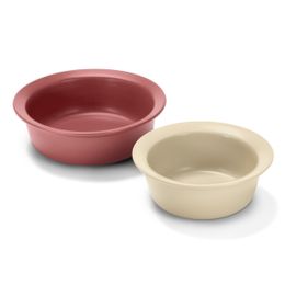 Tchibo - 2 Porzellan-Auflaufformen - beige