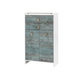 Tchibo - Breites Highboard &raquo;Sailor&laquo; - 65x33x114,5cm - beige -