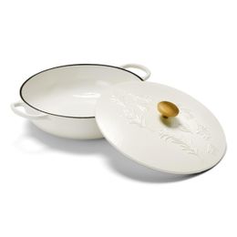 Tchibo - Gusseisen-Servierpfanne - beige