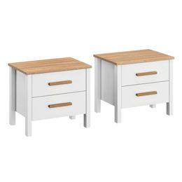 Tchibo - Nachttisch &raquo;Fargo&laquo; - 47x44x43cm - braun -