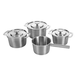 Tchibo - Combekk Edelstahl-Kochtopf-Set - silber