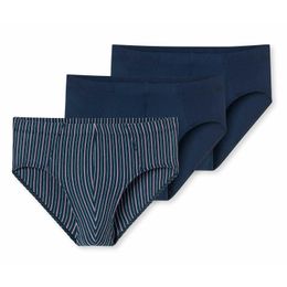 3 Schiesser Slips - Herren - Gr. Xxl/8 - dunkelblau