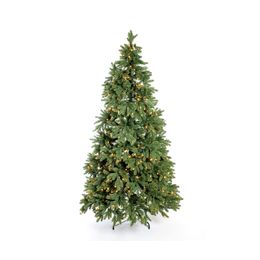 Tchibo - K&uuml;nstlicher Weihnachtsbaum &raquo;Roswell&laquo; mit LED-Lichterkette - 122x122x210cm -