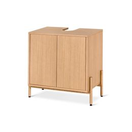 Tchibo - Waschbeckenunterschrank mit Holzfurnier - 65x40x40cm - naturfarben -